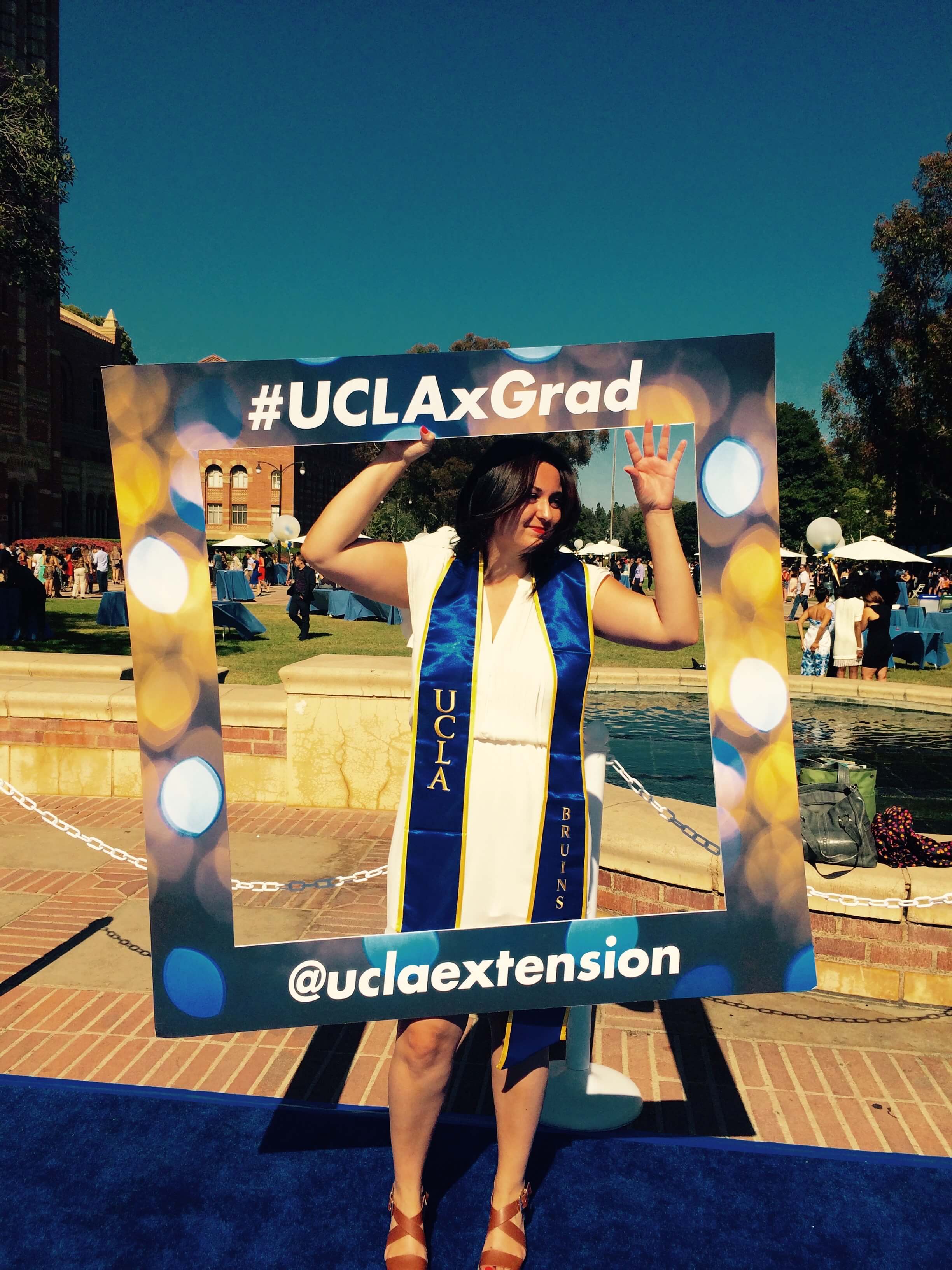 UCLA Extension Graduation Ceremony - Gaelle in Los Angeles